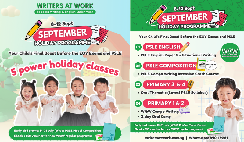 This September Holiday: Primary 6 PSLE English Crash Course